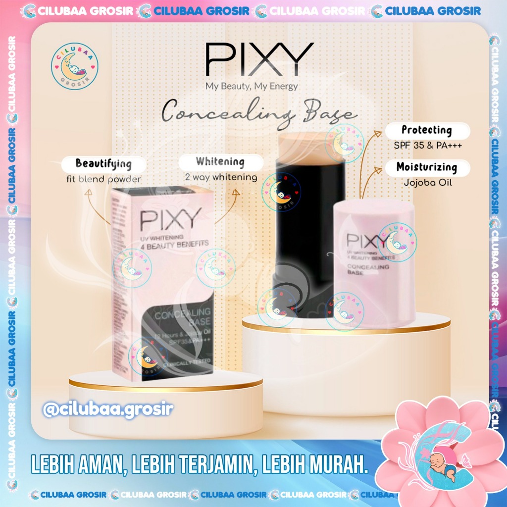 Jual PIXY Concealing Base UV Whitening 4 Beauty Benefits Concealer ...