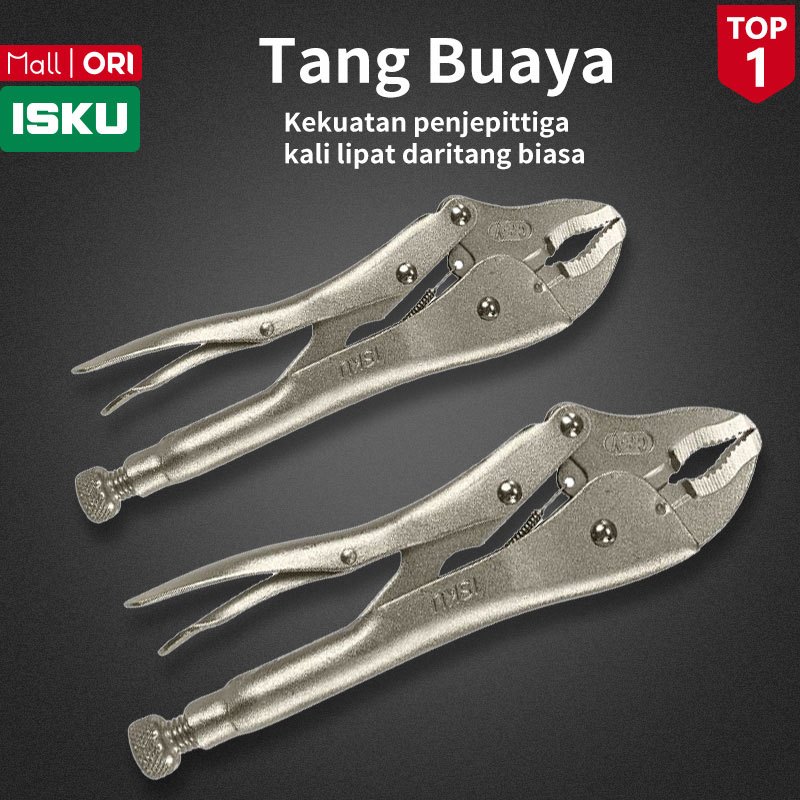 Jual ISKU Locking Pliers Tang Buaya 7-10 Inch Tang Jepit Buaya Tang ...
