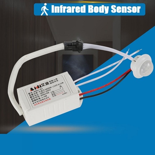 Jual IR Infrared Body Motion AC 220V Sensor Pir Automatic Control ...