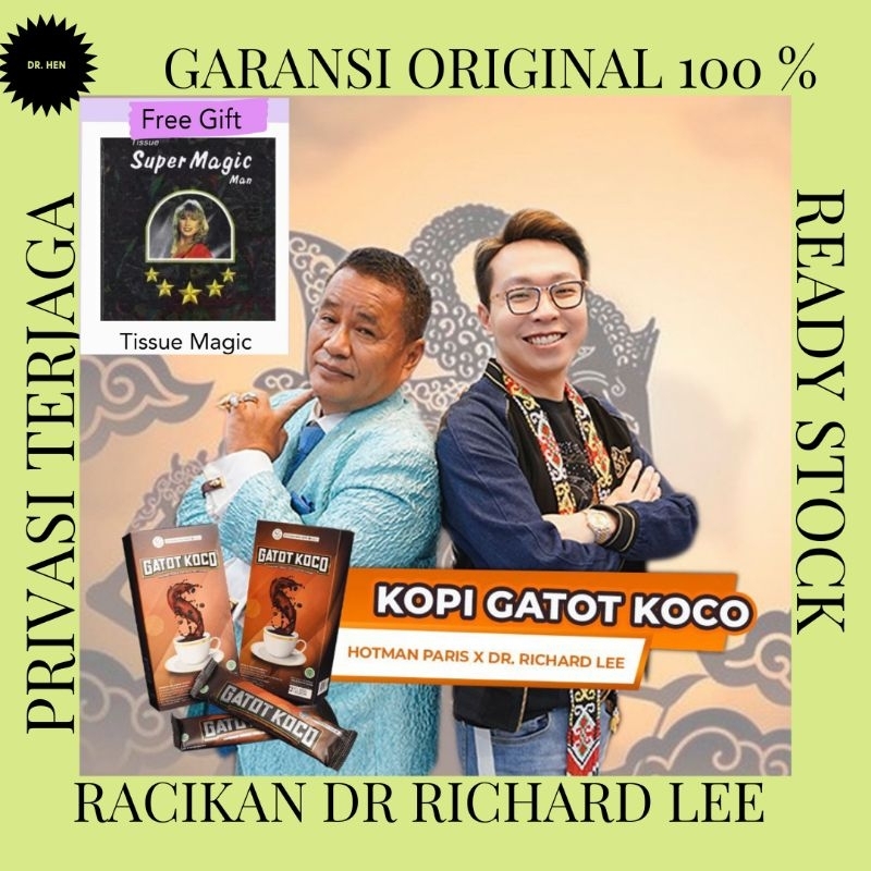 Jual dR Hen - Kopi Gatot Koco by dr Richard Lee 100 % original | Bergaransi | Kopi Gatot Koco ...