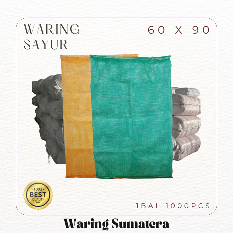 Jual Waring Sayur Sumatera 60x90 1Bal 1000pcs Jaring Sayur Karung Sayur ...