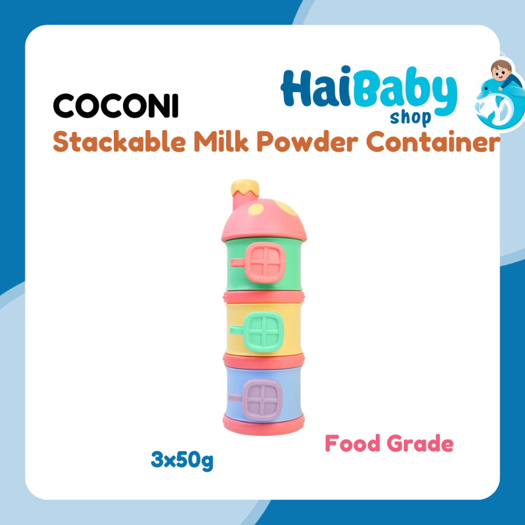 Jual COCONI Stackable Milk Powder Container | Tempat Susu / Snack Anak ...