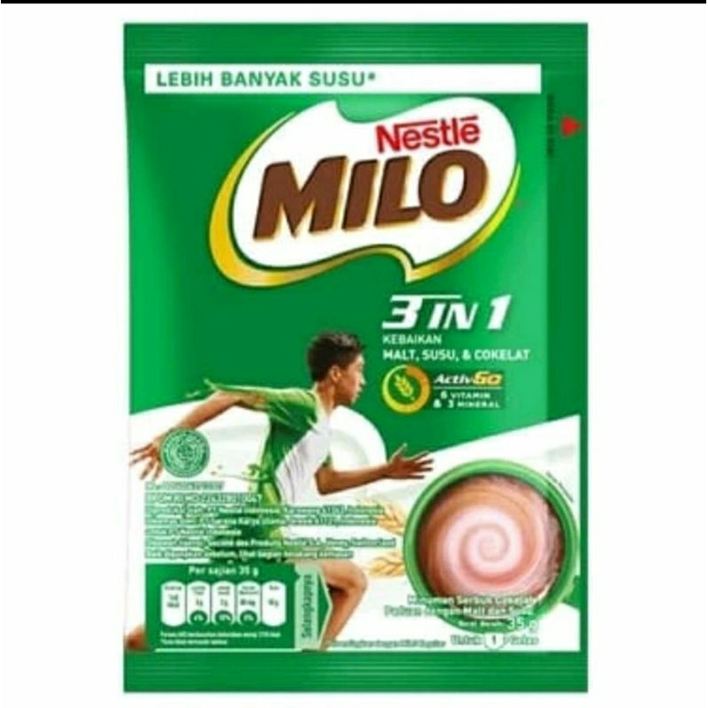 Jual Susu MILO 3in1 (1 Renteng isi 10 sachet) | Shopee Indonesia