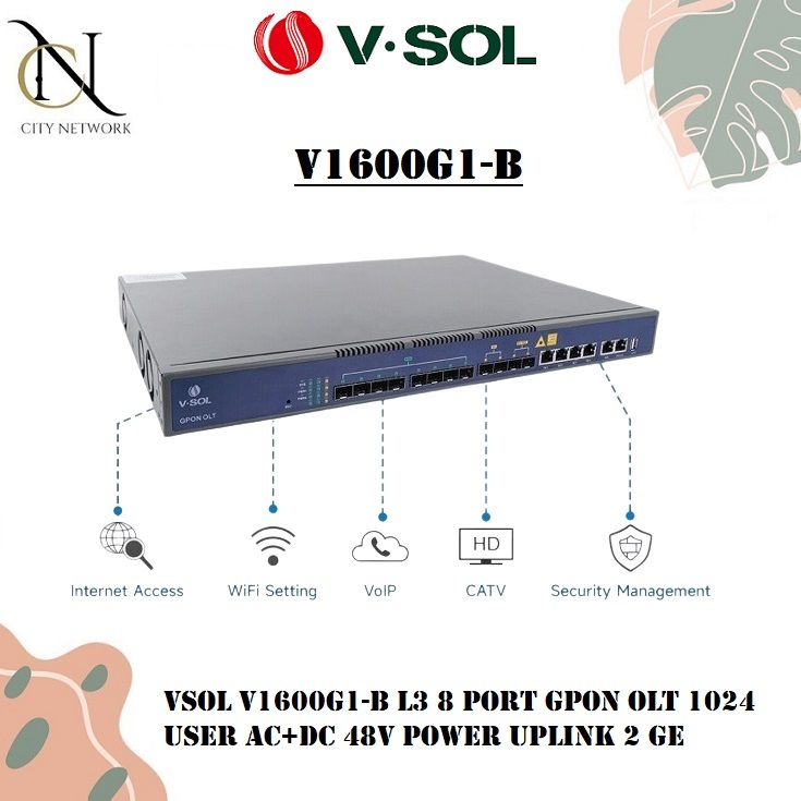 Jual VSOL V1600G1-B L3 GPON 8-PORT GPON OLT | Shopee Indonesia