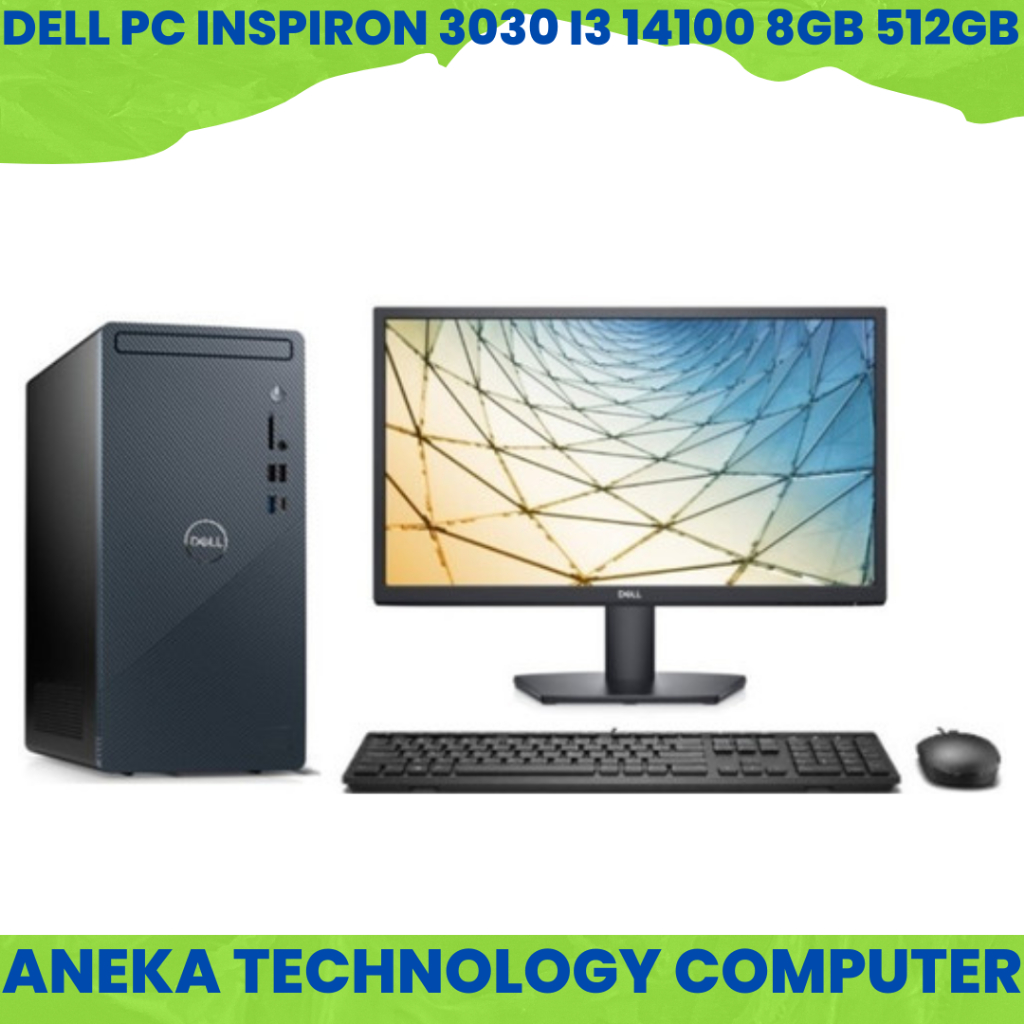 Jual DELL PC INSPIRON 3030 I3 14100 8GB 512GB W11+OHS + MONITOR 21.5 ...