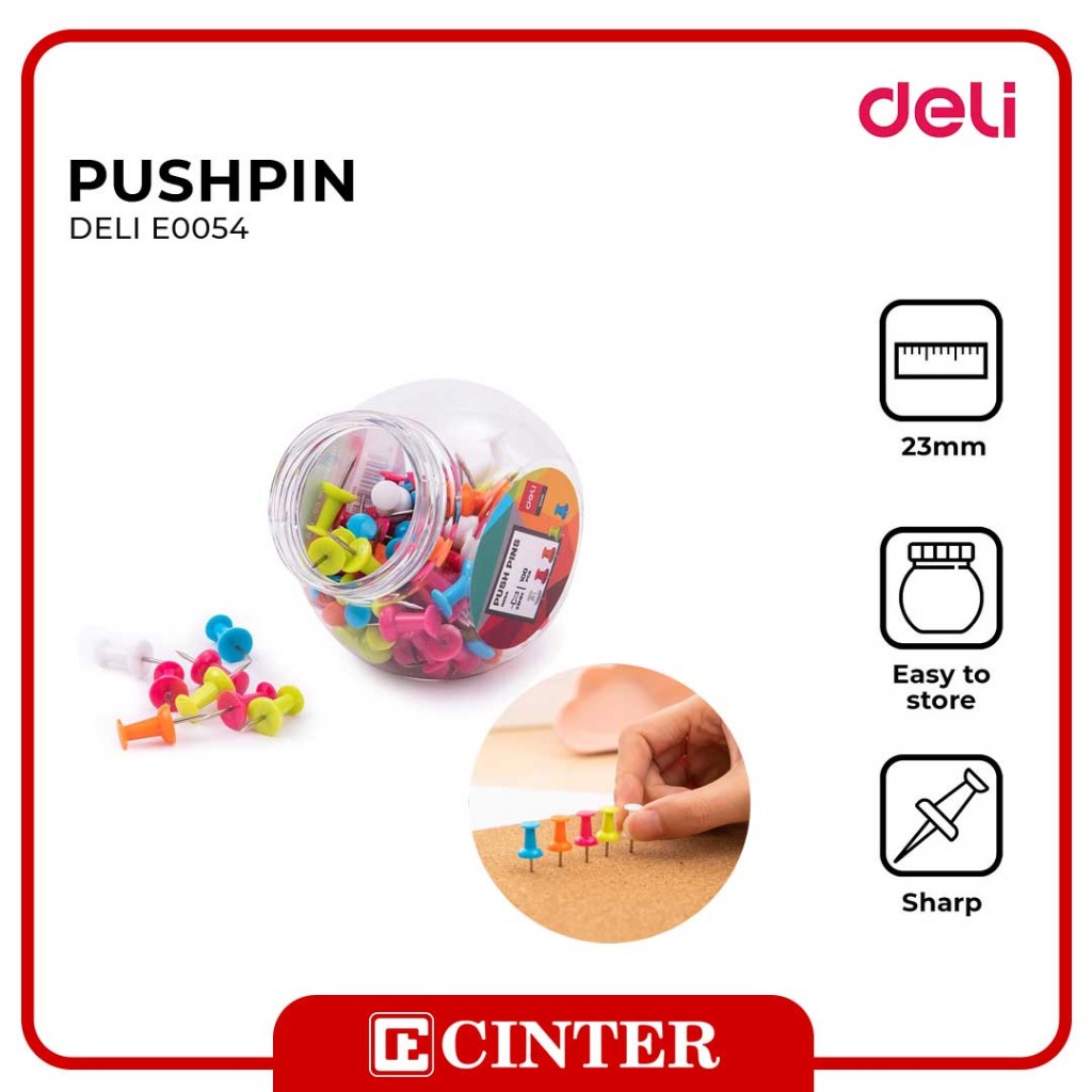Jual DELI - PIN KERTAS / PIN DINDING / PAKU MADING / PAKU PUSH ...