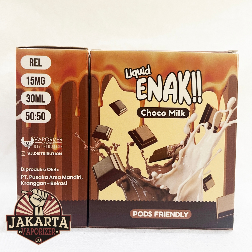 Jual LIQUID ENAK CHOCO MILK PODS FRIENDLY 30ML 15MG BY VJ | Shopee ...