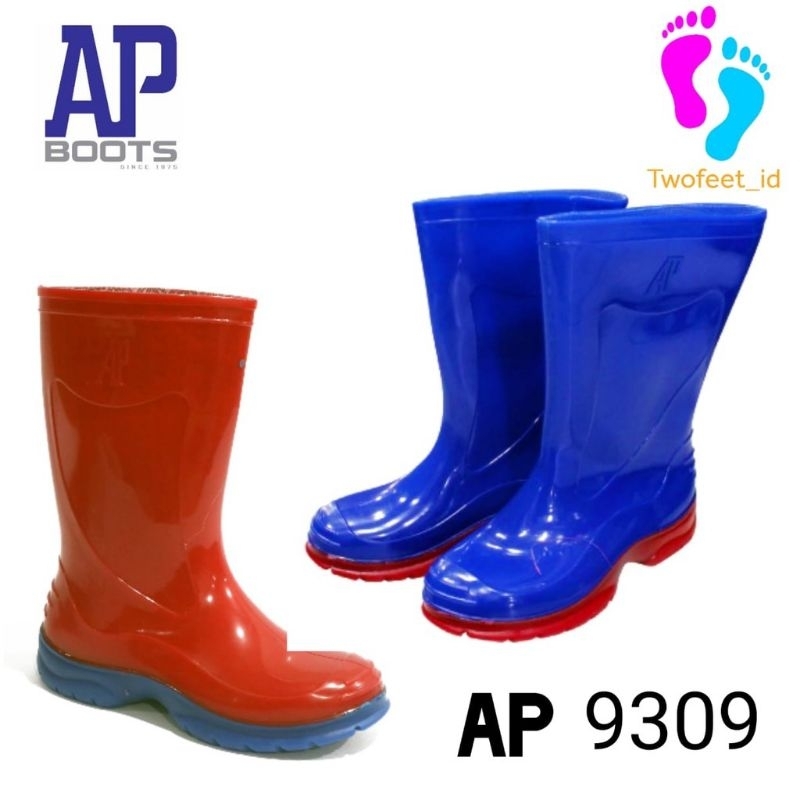 Jual SEPATU BOOT SEPATU KARET COWOK CEWEK - AP 9309 W 19 -21 RED/BLUE ...