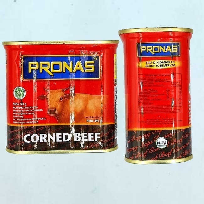 Jual Pronas corned beef / kornet daging sapi 340gram 340 gr | Shopee ...