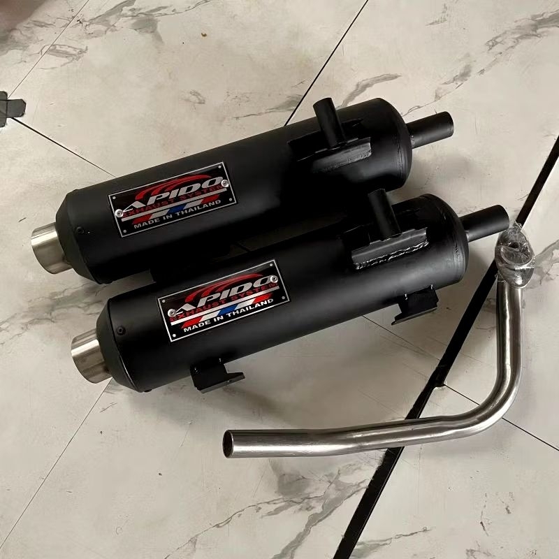 Jual Apido full system for click 125 150 Power pipe V4 1set Muffler ...