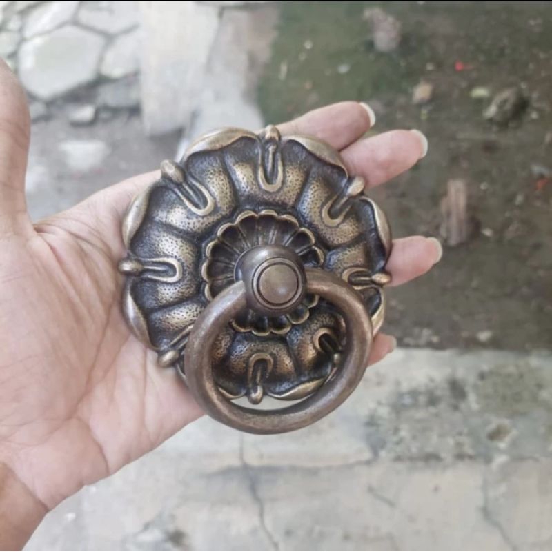 Jual TARIKAN PINTU GEBYOK KUNINGAN / RING PULL HANDLE | Shopee Indonesia