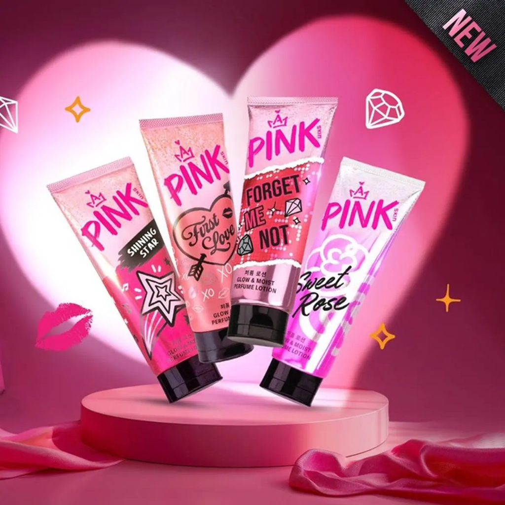 Jual MFI - PINK SKIN Perfume Body Lotion Series | Netto 180 mL | First ...