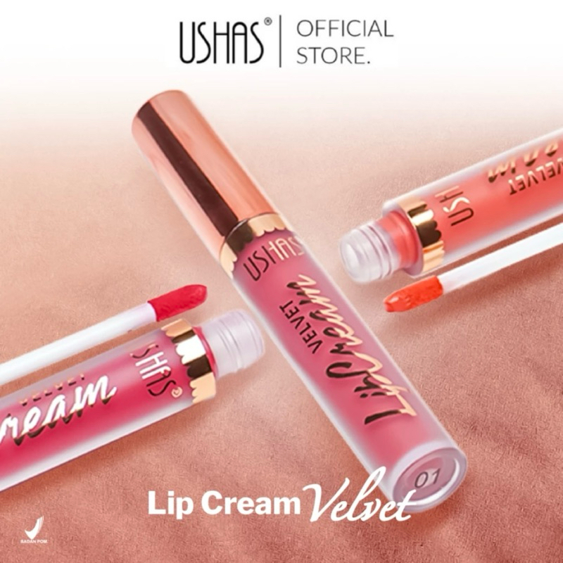 Jual USHAS Lip Cream LG1707 Velvet 8 Colors 3.5ml (Kosmetik Pewarna ...