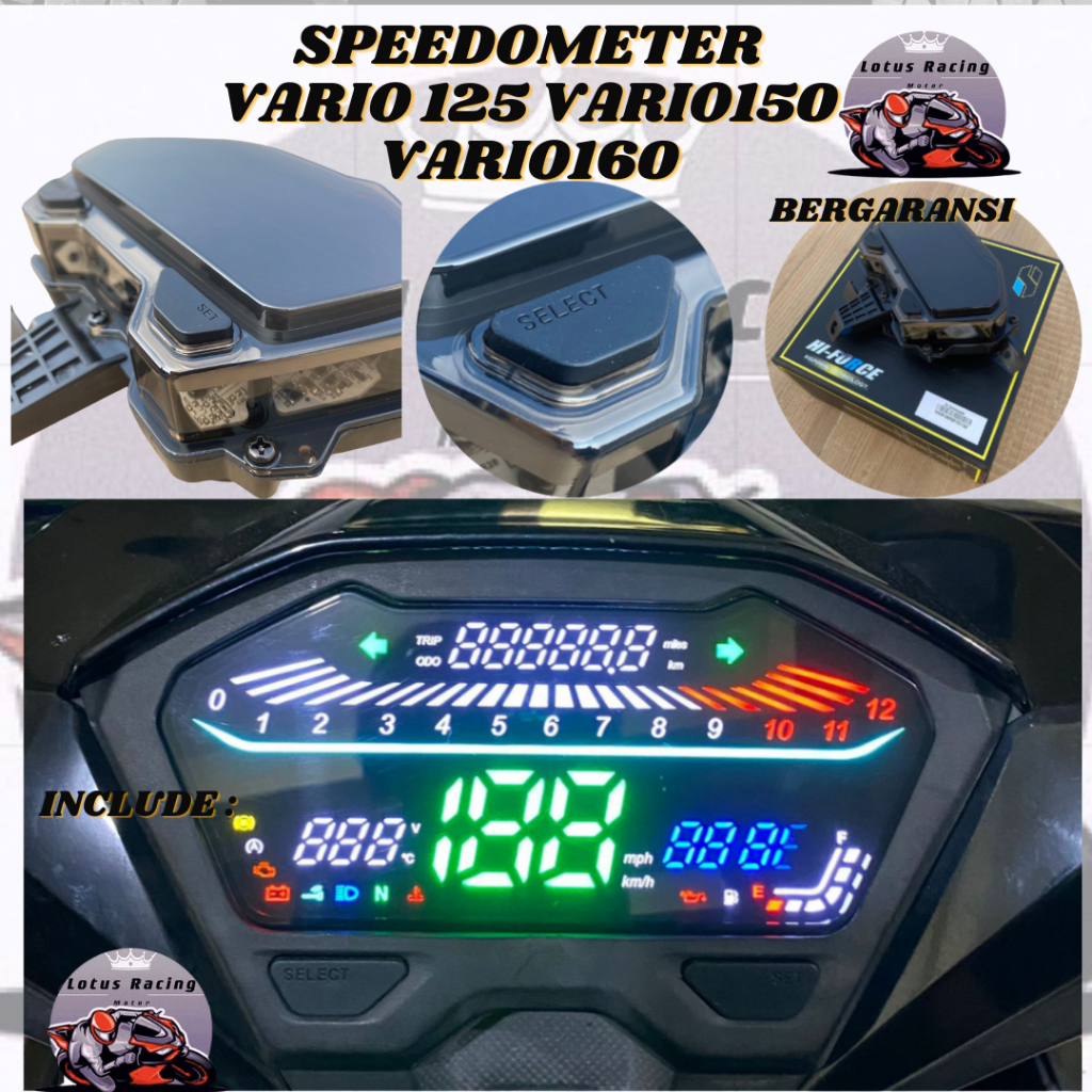 Jual speedometer digital vario 125 vario 150 new 2018 - 2023 pcx 160 ...