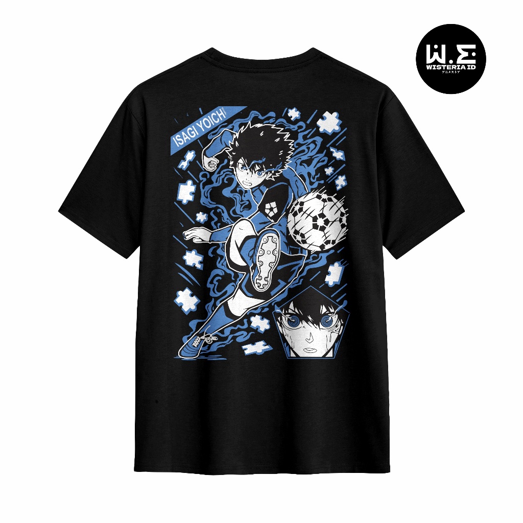 Jual Kaos Anime Jepang Yoichi Isagi Blue Lock 01E Bahan Katun Combed ...