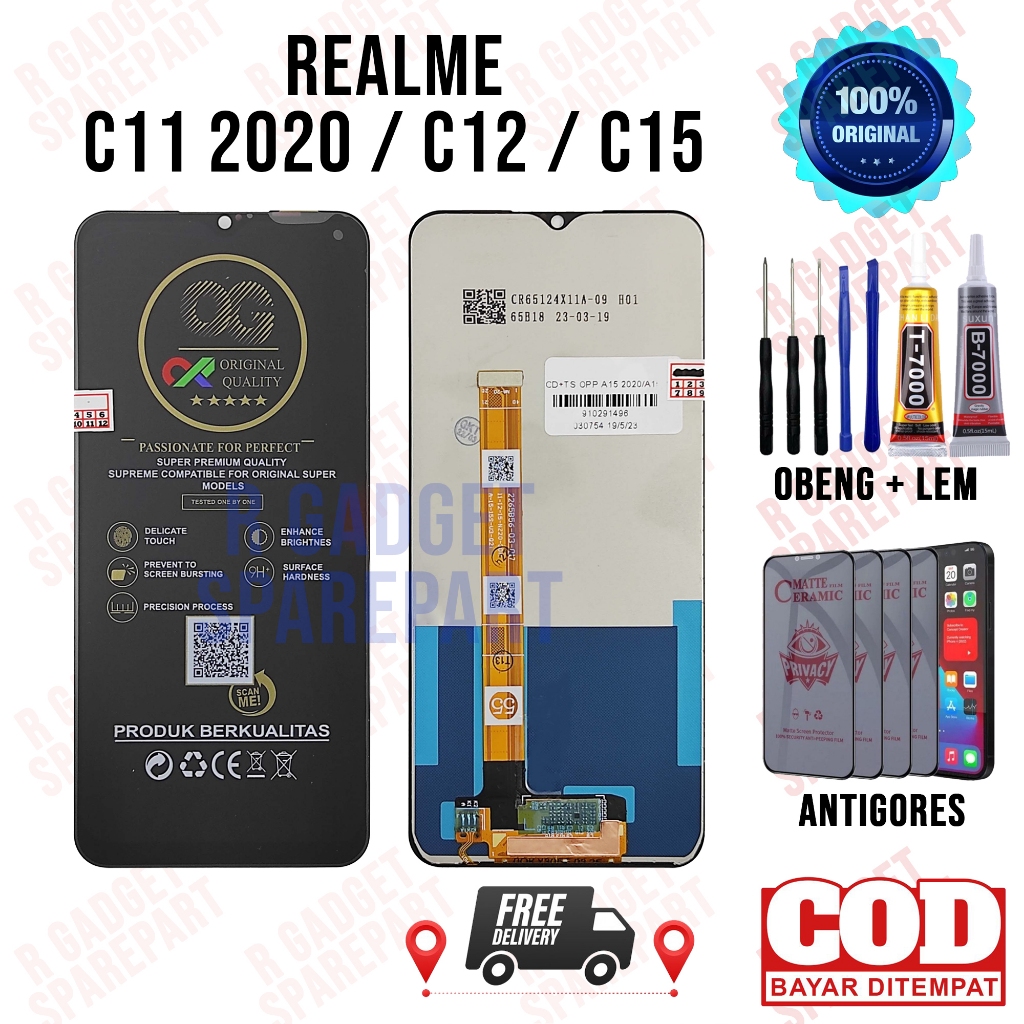 Jual Lcd Realme C11 2020 / C12 / C15 Original OEM Quality Lcd ...