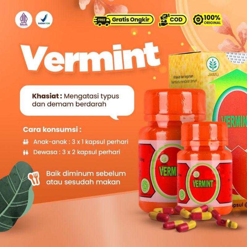 Jual Vermint Obat Herbal Ekstrak Lumbricus Rubellus ( Obat Cacing ...