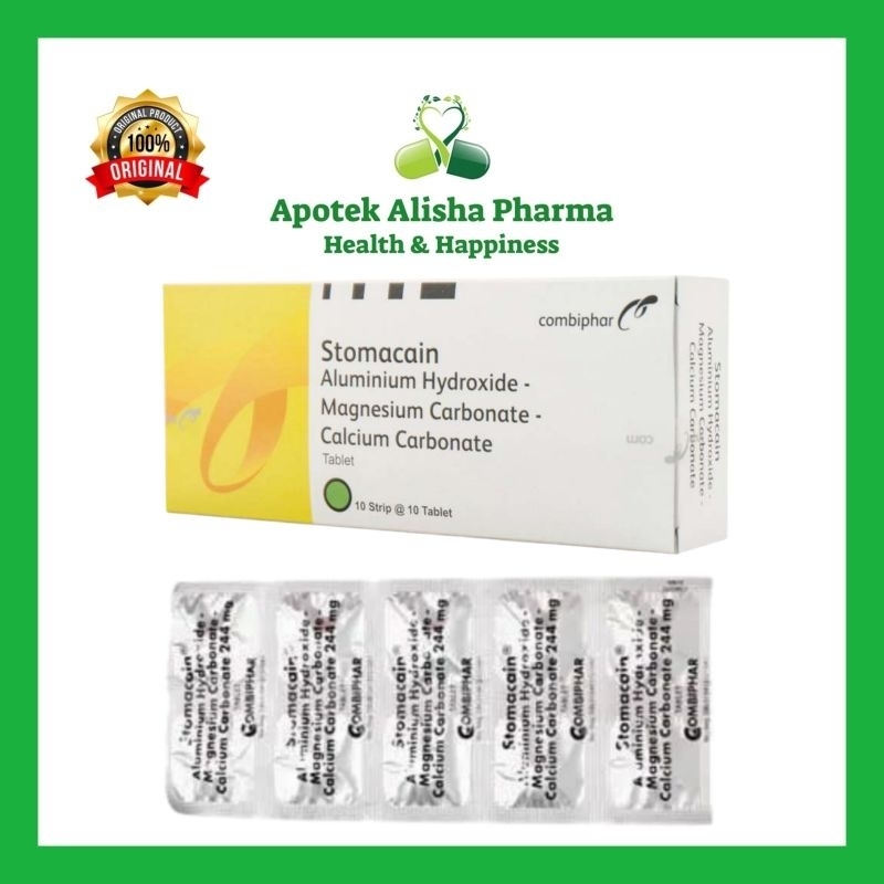 Jual Stomacain Tablet Kunyah Per Strip - Stomakain Obat Maag Penceraan ...