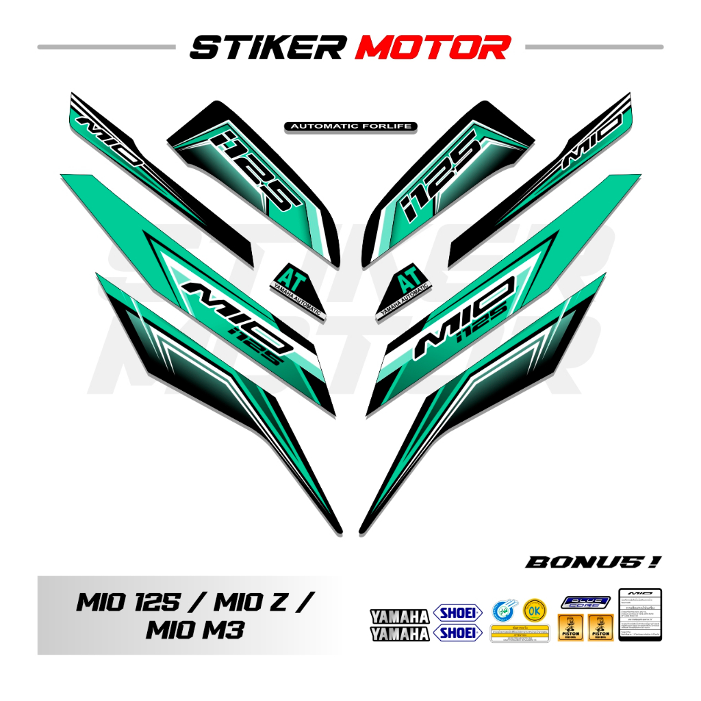 Jual MZ60 Striping stiker Sticker Yamaha Mio M3 Mio Z Mio 125 Variasi ...