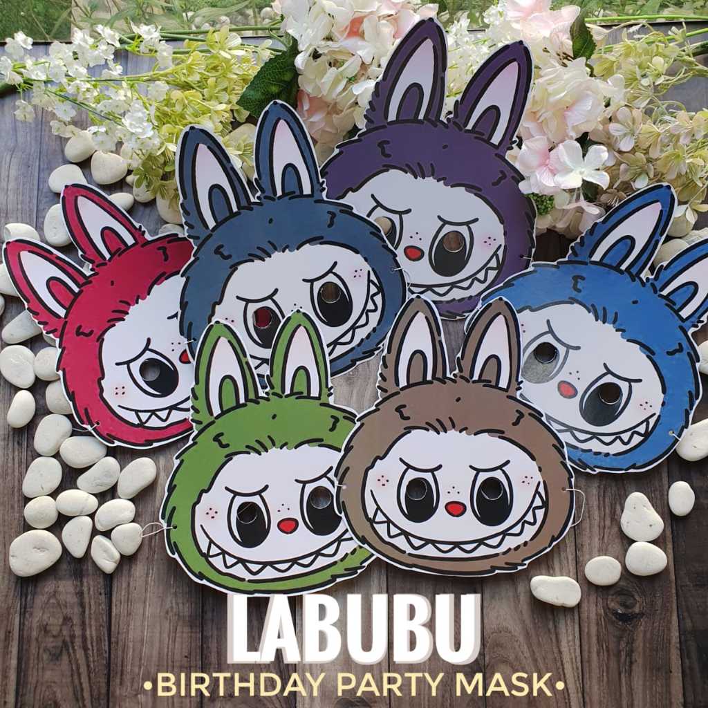 Jual Labubu Topeng Pesta Mask Birthday Aksesoris Ulang Tahun Props ...