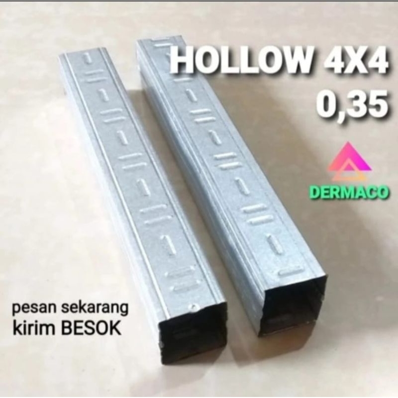Jual HOLLOW 4x4 - 0,35mm # HOLO RANGKA GYPSUM / HOLLOW GALVALUM | Shopee Indonesia