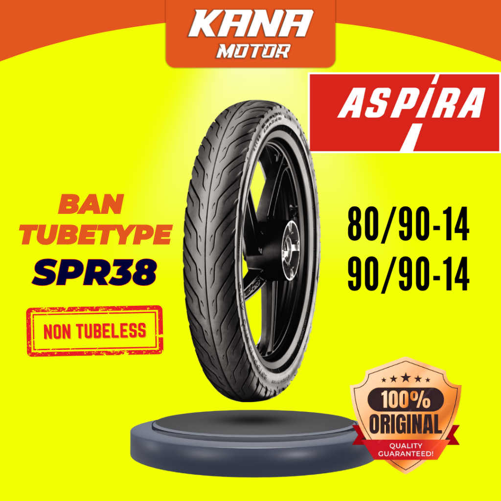 Jual BAN LUAR ASPIRA TUBETYPE ( NON TUBELESS ) SPR38 SPR37F 70/90 80/90 90/90 R14 RING 14 BEAT ...