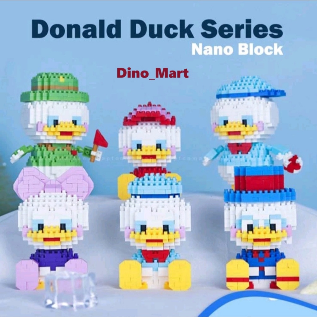 Jual Brick Donald Duck Series - Nano Block - Mini Toys - Mainan Balok ...