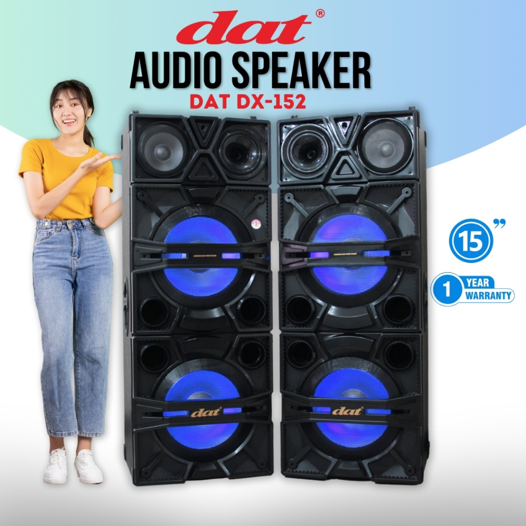 Jual Dat Speaker DX-152 Sound Pasif Aktif Double Subwoofer Garansi 1 ...