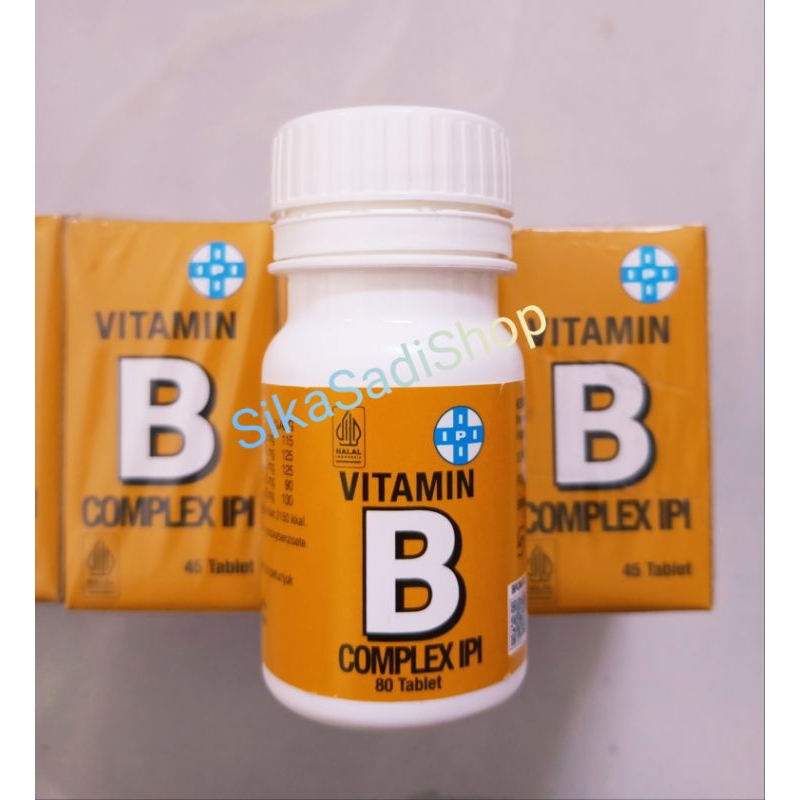 Jual IPI Vitamin B Complex 45 Tablet dan 80 Tablet (Kemasan Baru dari ...