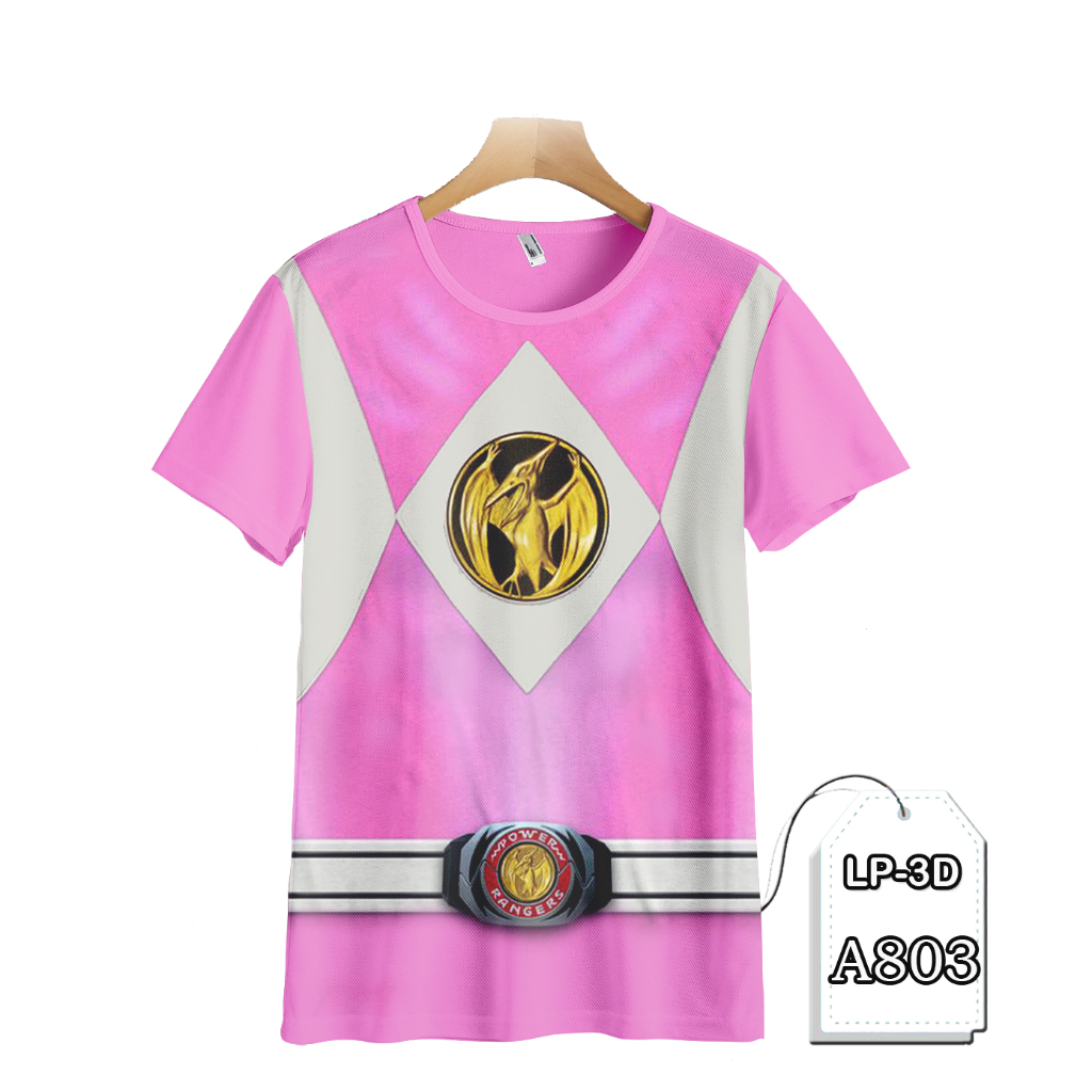 Jual Baju Power Rangers Kaos Rangers Pink Mighty Morphin Power Rangers ...