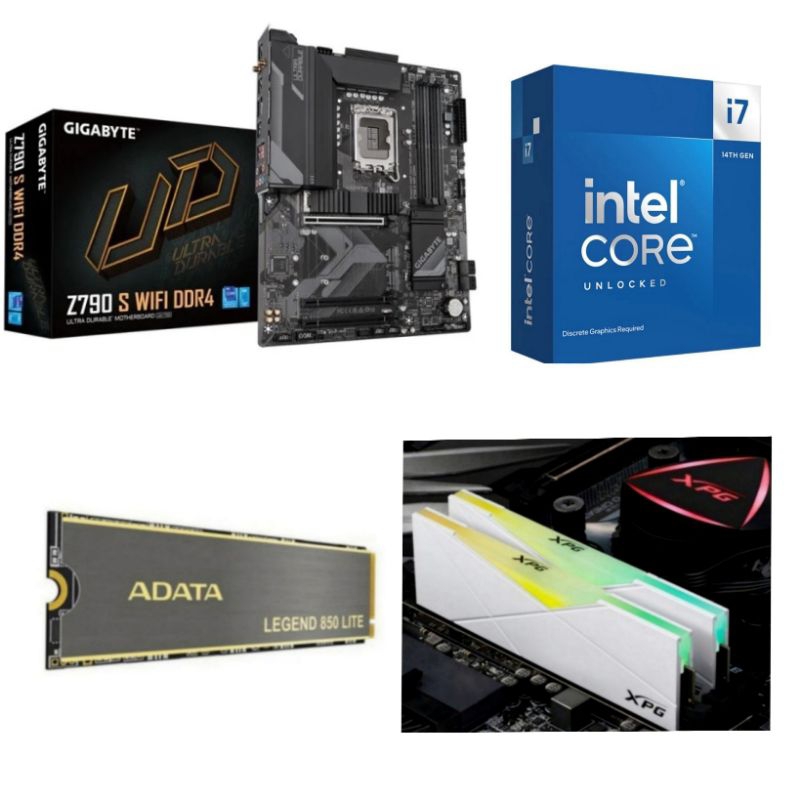 Jual Paket Processor Gaming Intel Core i7 14700K Box RAM DDR4 32GB NVME ...