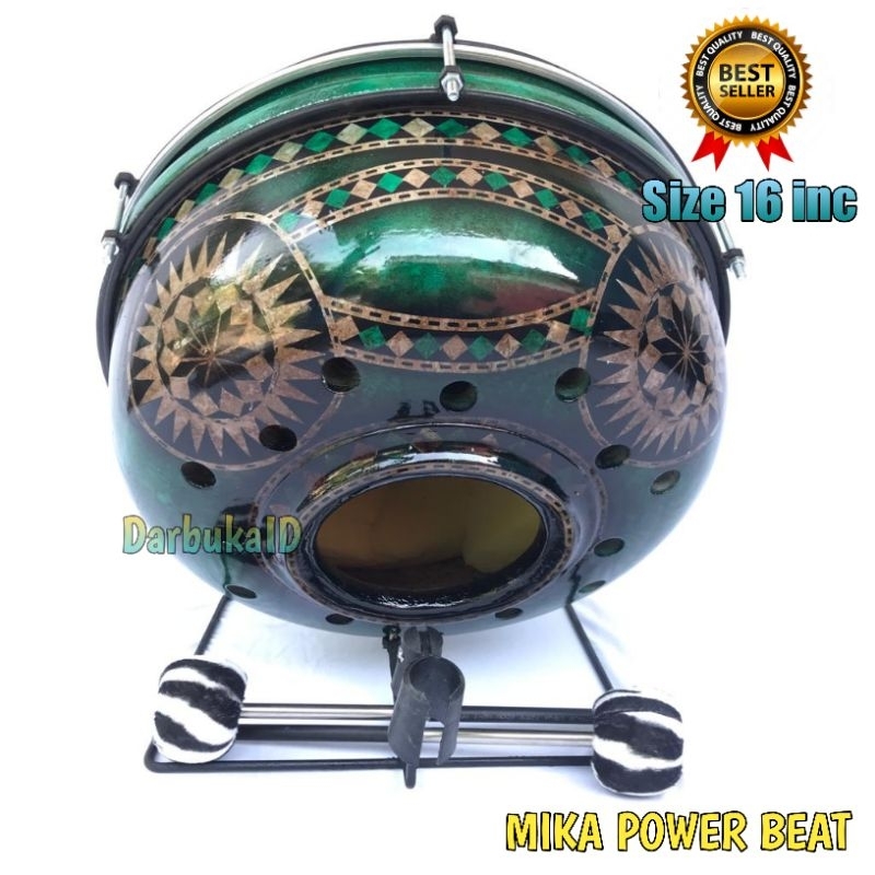 Jual Bass Hadroh motif sarang tawon 16 Inchi/Bass habib syech | Shopee ...