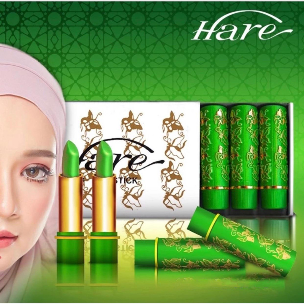 Jual LIPSTIK ARAB HARE HALAL / LIPSTIK HIJAU PEMERAH BIBIR WANITA ...