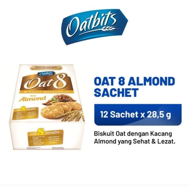 Jual Oatbits Oat 8 Biskuit All Varian Kemasan Box & Sachet 28.5g ...