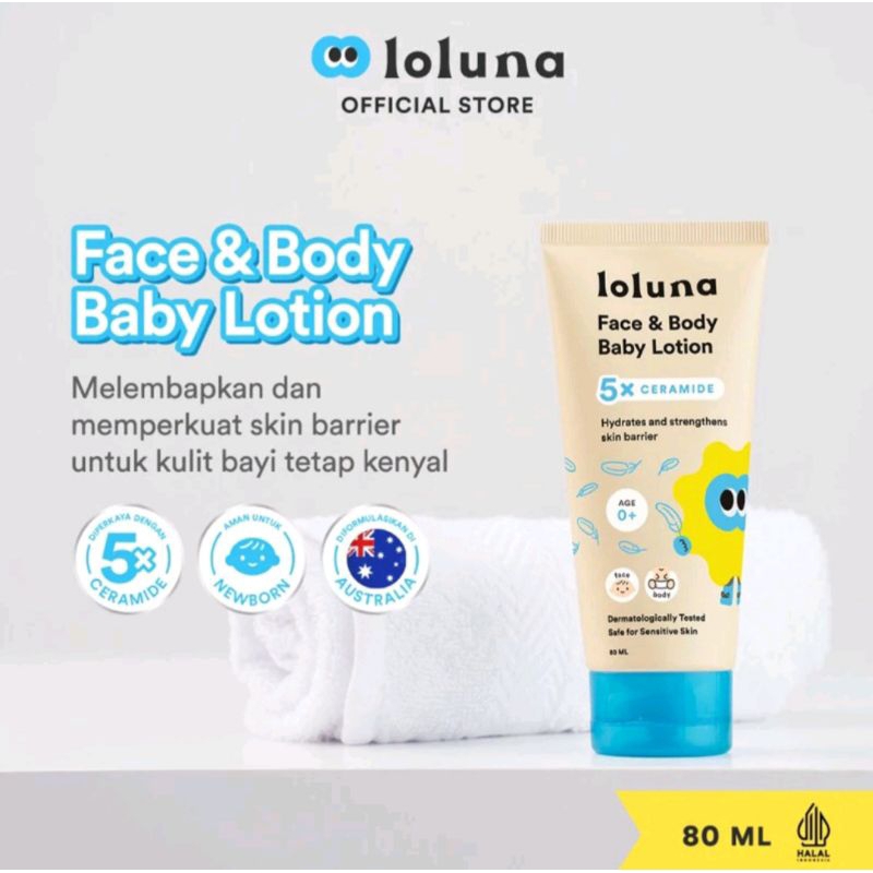 Jual Loluna Face and Body Lotion 80ml | Shopee Indonesia