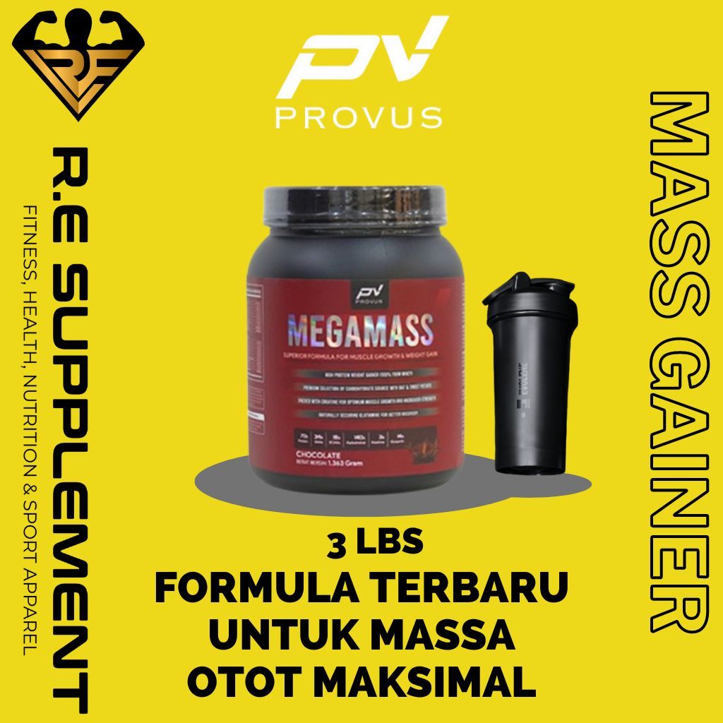 Jual Provus Mega Mass Weight Gainer Penambah Berat Badan 3lb | Shopee ...