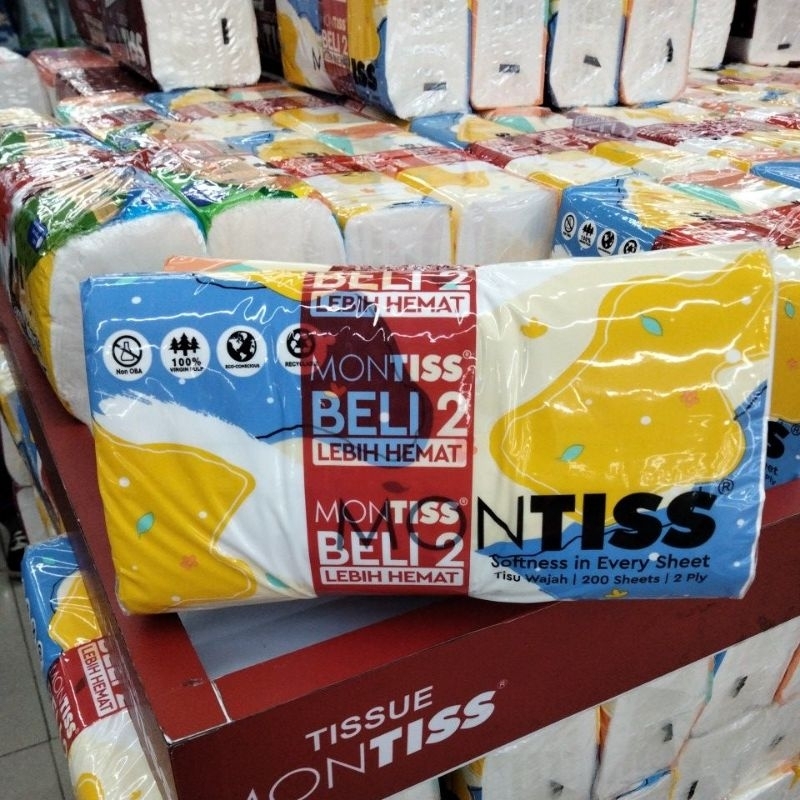 Jual montiss tissue 2 PC 200 seat | Shopee Indonesia