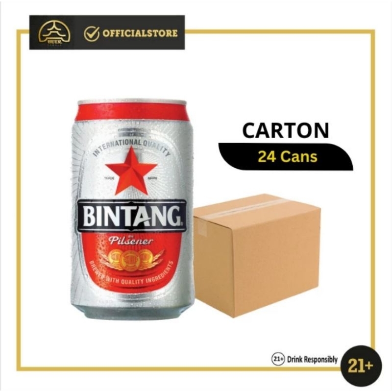 Jual Bintang Can Beer 320ml x 24 Can (1 Karton) | Shopee Indonesia