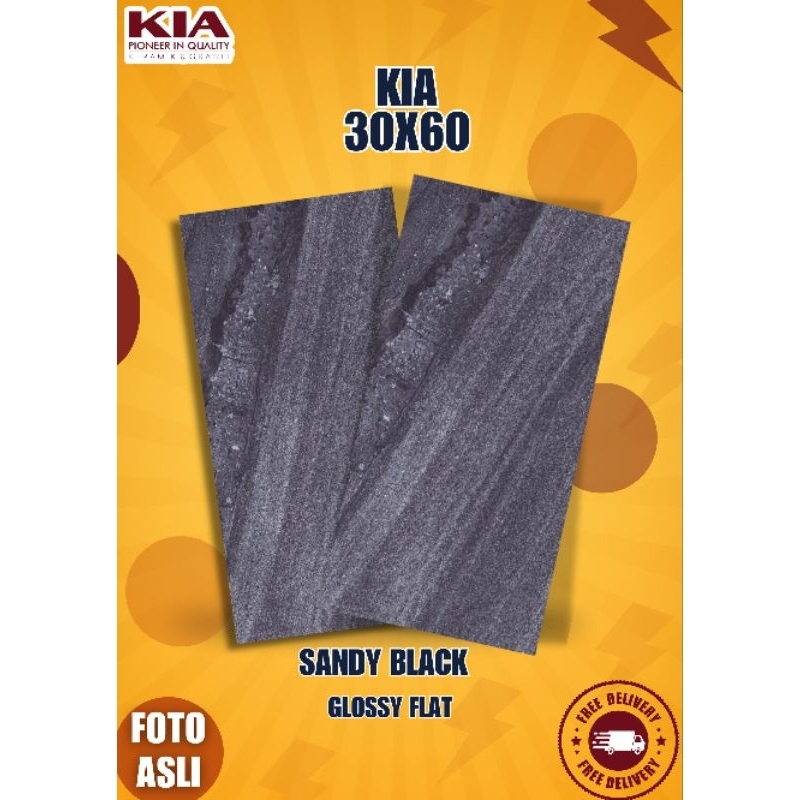 Jual Keramik Dinding KIA 30x60 Sandy Black| Keramik Lantai | Keramik ...