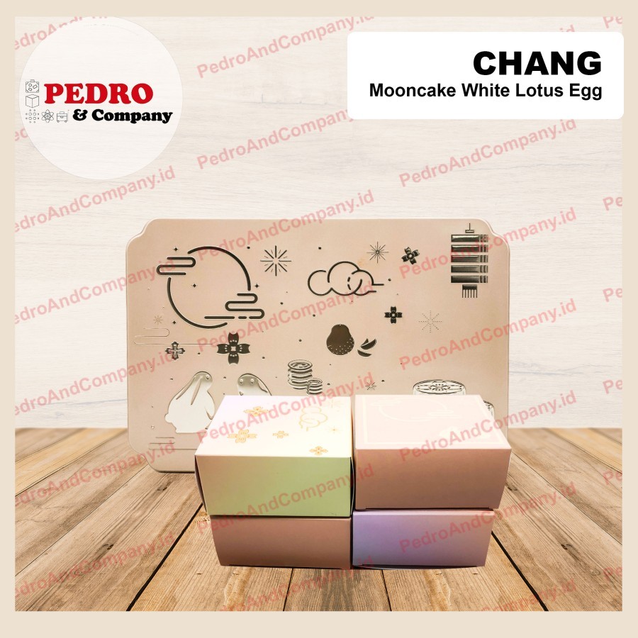 Jual Chang er Mooncake PANDAN SINGLE egg yolk isi 4 pc kue bulan moon ...