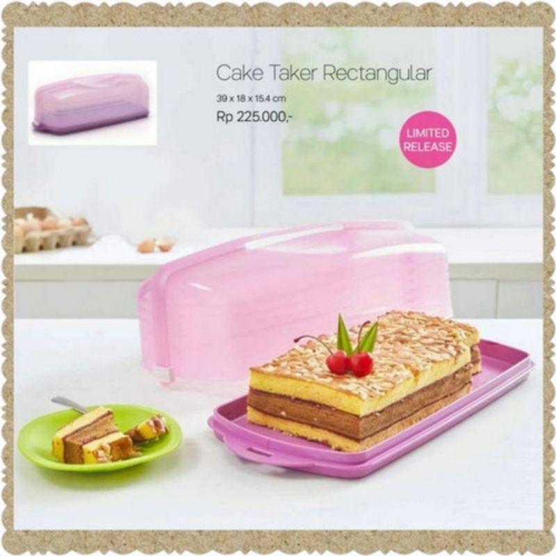 Jual Cake Taker Rectangular Tupperware | Shopee Indonesia