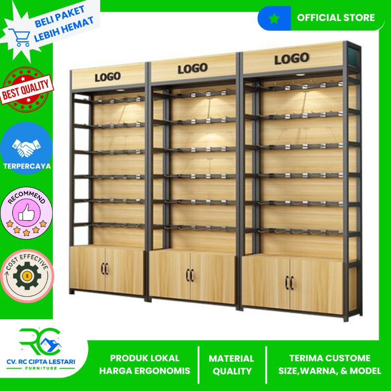 Jual [RC] Rak Display Toko Acsesoris Rak Display Toko | Shopee Indonesia
