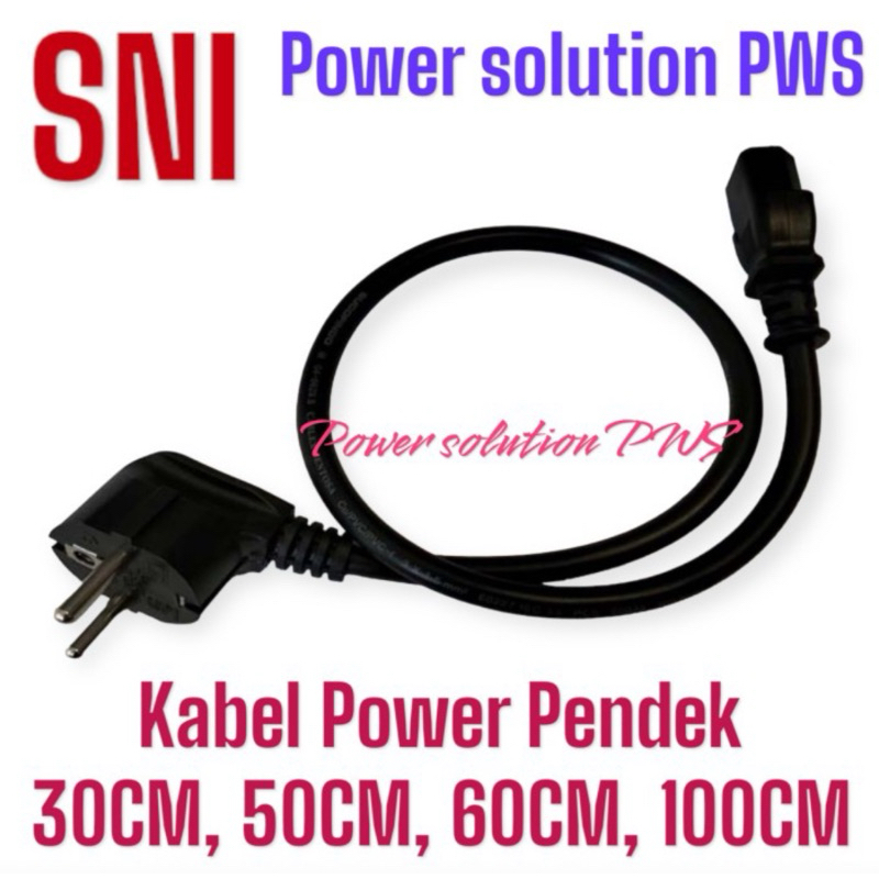 Jual Kabel Power Ac Cpu 60cm SNI SUCOFINDO Tebal 3x1.5mm 16A-250V ...