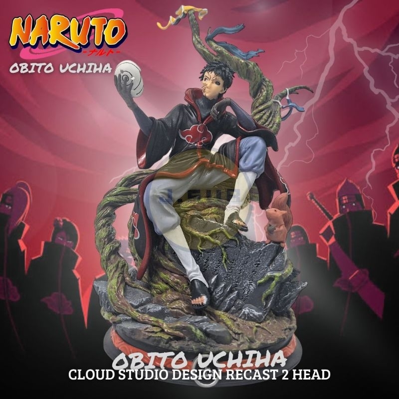 Jual Action Figure Obito Uchiha Statue Naruto Clouds Studio Duduk di ...