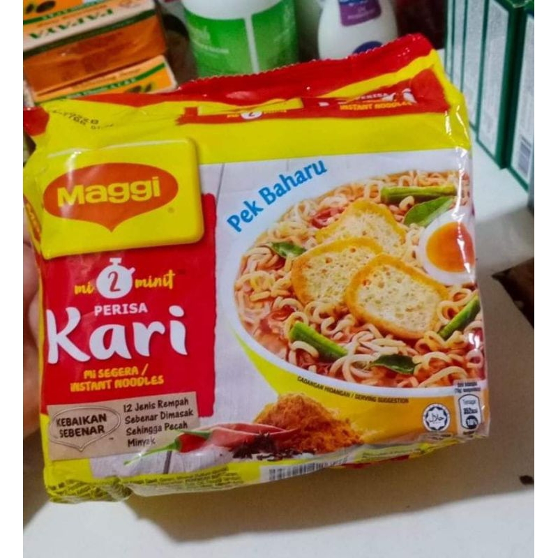 Jual mie instang meggi kari malasyia isi 5 bungkus | Shopee Indonesia