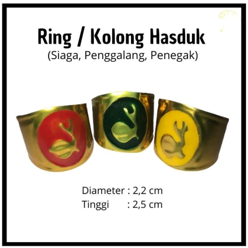 Jual Ring Hasduk Pramuka SD SMP SMA / Cincin Hasduk Pramuka (100 ...