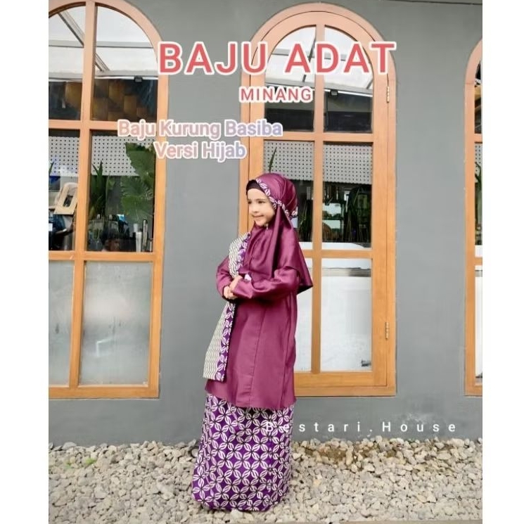 Jual Baju Adat Khas Minang / Baju Kurung Basiba Anak Versi Hijab ...
