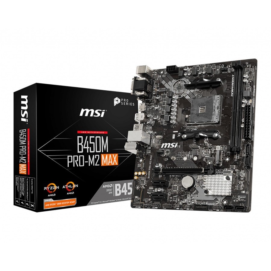 Jual Motherboard Mainboard MOBO PC MSI B450M-A PRO MAX (AMD AM4, B450 ...