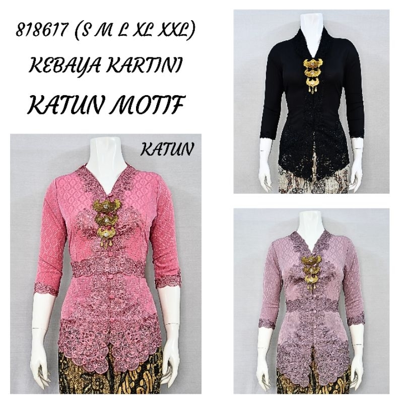 Jual Indah KEBAYA ENCIM LENGAN 7/8 BORDIR SENADA KATUN MOTIF KEBAYA ...