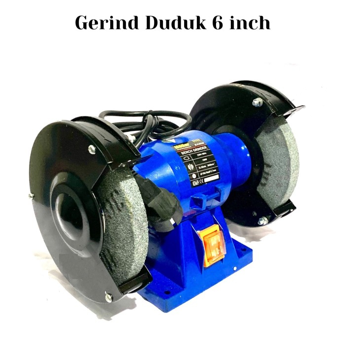 Jual MOLLAR 150 mm Bench Grinder - Gerinda Duduk - Gerinda Putar 6 inch ...